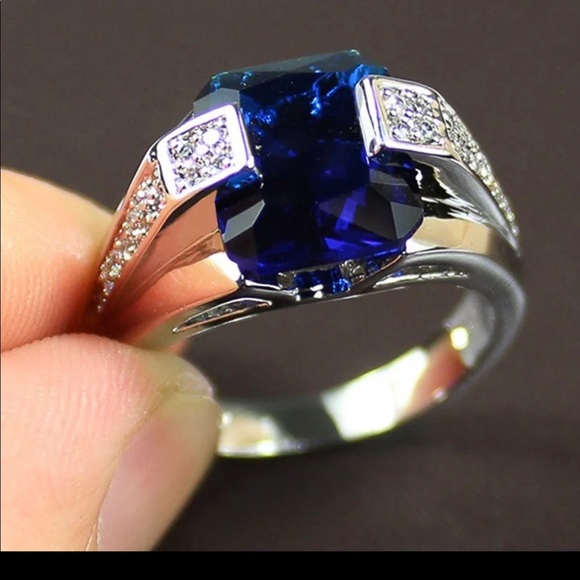 Jewelry | Deep Blue Sapphire Ring | Poshmark